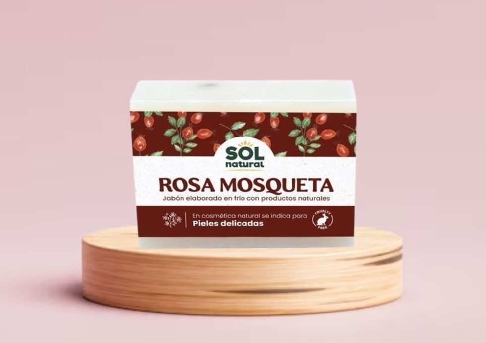 Jabón Rosa Mosqueta Sol Natural | Hidratación y Suavidad